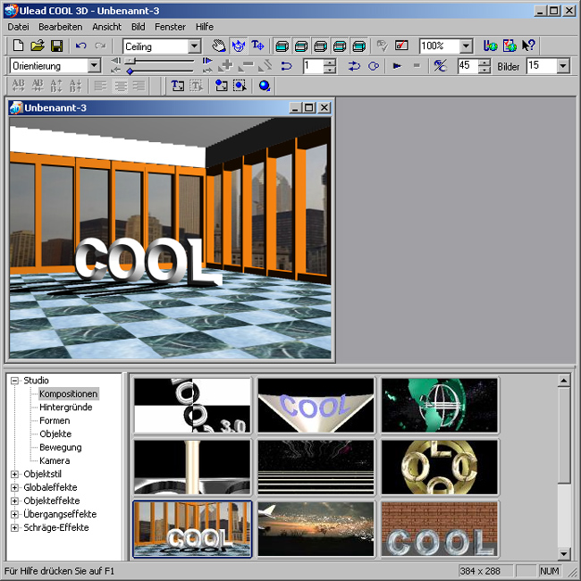 Ulead Cool 3D - Michael Gradias - Fachautor & Fotograf
